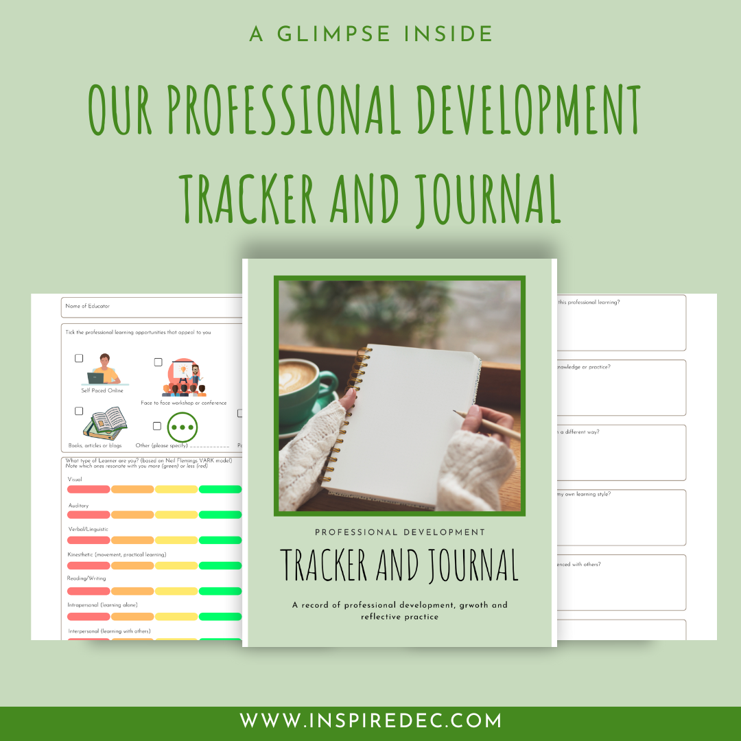 Professional Development Tracker and Journal – Inspired EC