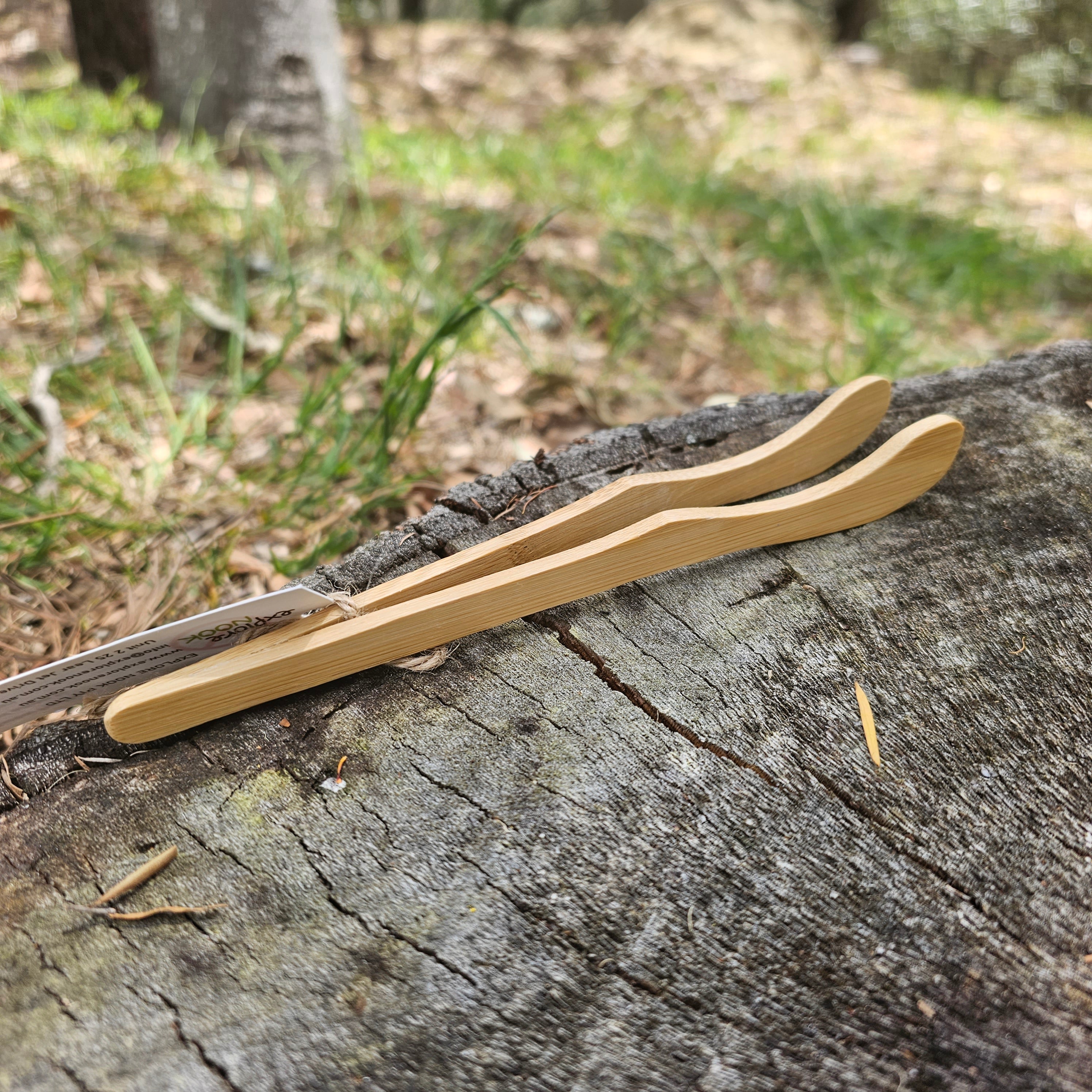 Bamboo Curved Tongs – Inspired EC